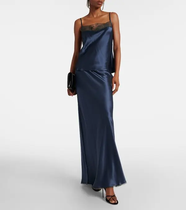 SIR. Aries Silk Maxi Skirt
