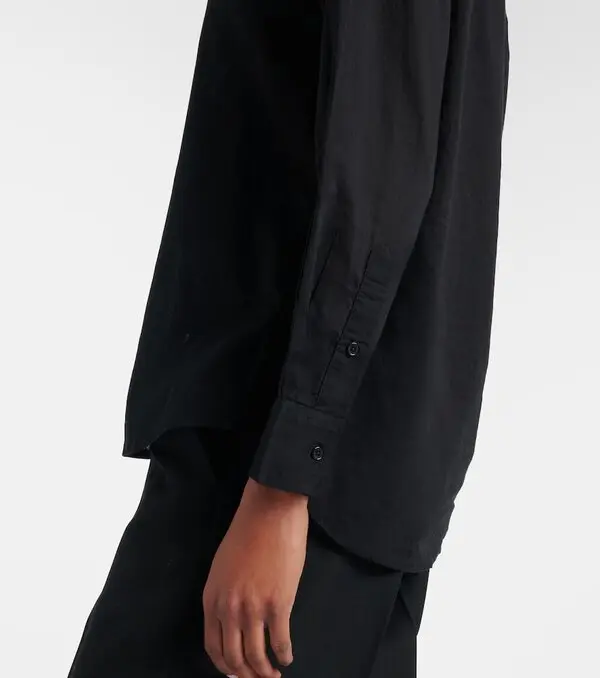 NILI LOTAN Nathael Ruffled Cotton Shirt