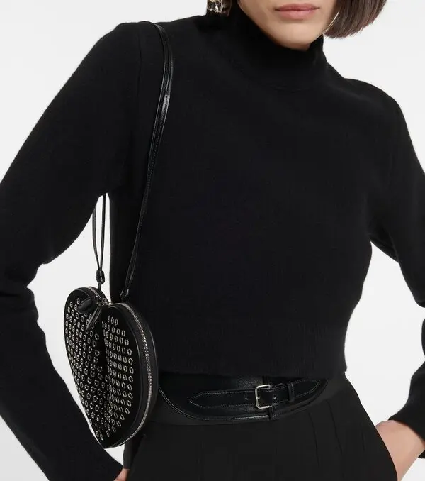 Alaïa Cropped Virgin Wool Turtleneck Sweater