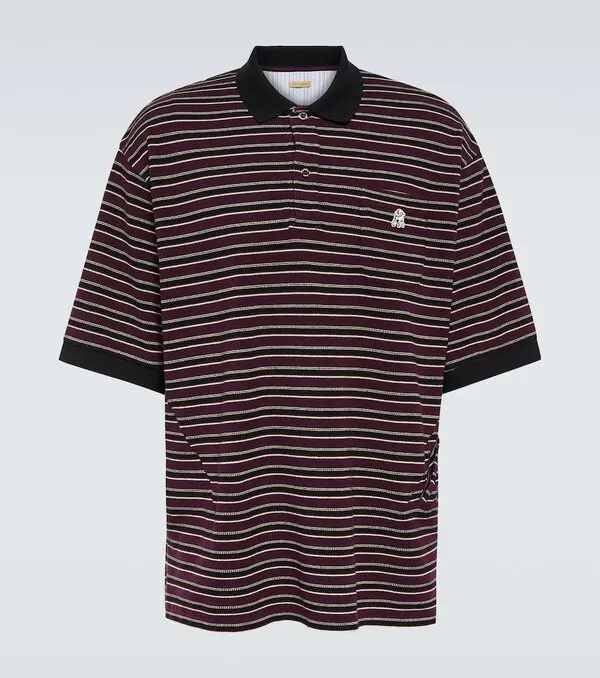 Undercover Striped Cotton Polo Shirt