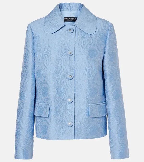 Dolce & Gabbana Cotton And Silk-blend Jacquard Jacket