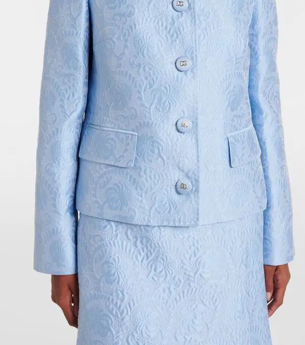 Dolce & Gabbana Cotton And Silk-blend Jacquard Jacket