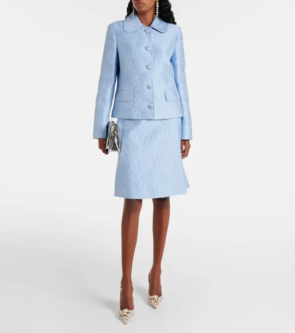Dolce & Gabbana Cotton And Silk-blend Jacquard Jacket