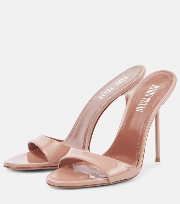 Paris Texas Lidia 105 Patent Leather Mules - Pink