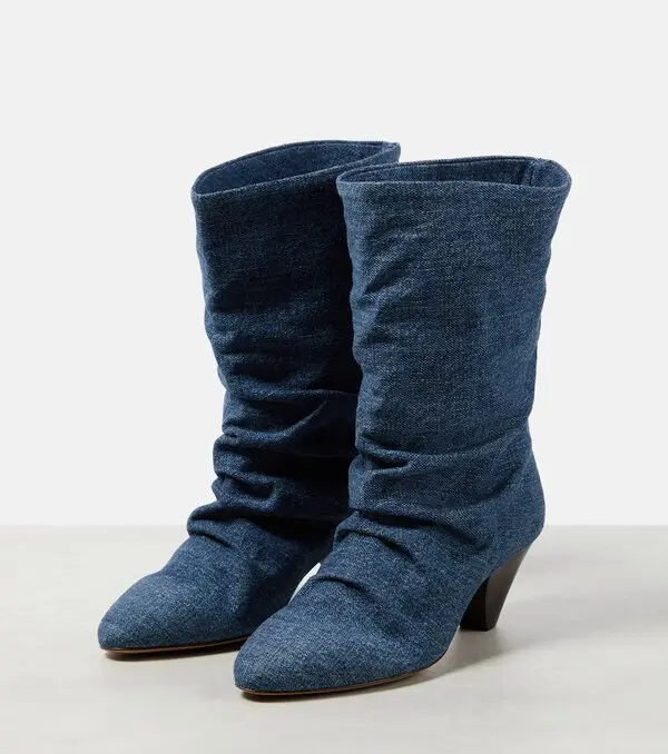 Isabel Marant Étoile Reachi Denim Ankle Boots - Blue