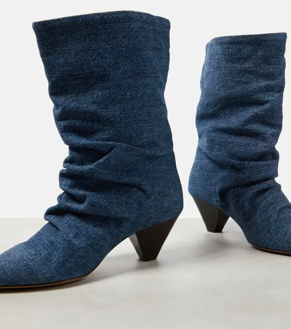 Isabel Marant Étoile Reachi Denim Ankle Boots - Blue