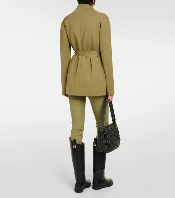 JOSEPH Silk-blend Wrap Coat
