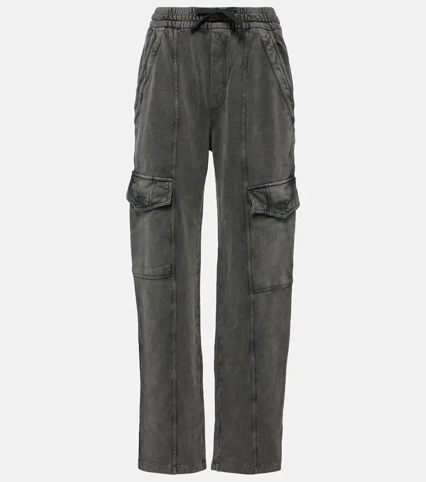 MARANT ETOILE Isabel Peorana Cotton Cargo Pants - Grey