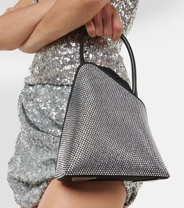 Attico Sunset Mini Crystal-embellished Tote Bag