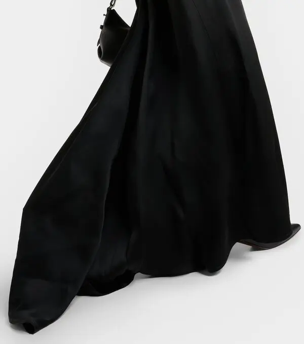 Brunello Cucinelli Satin Maxi Skirt