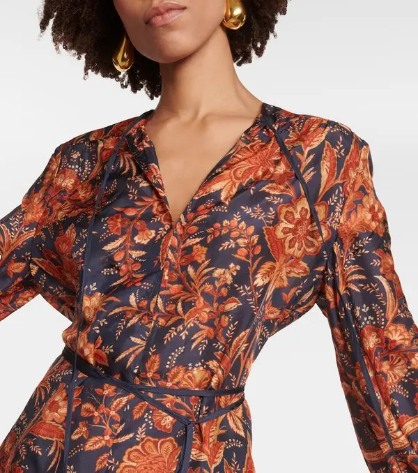 Zimmermann Junie Floral Silk Blouse