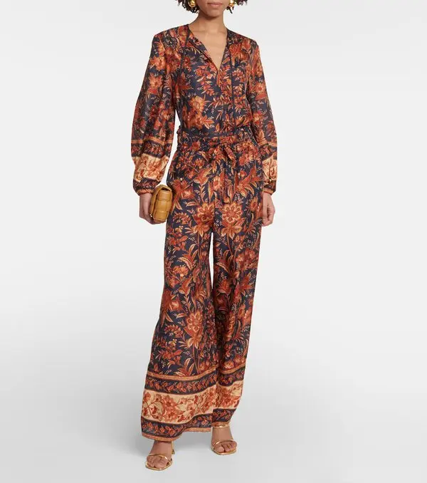 Zimmermann Junie Floral Silk Blouse