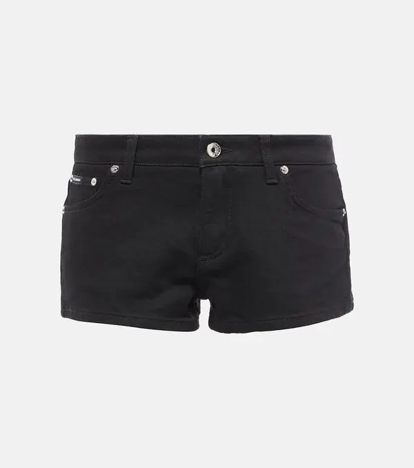 Dolce & Gabbana Low-rise Denim Shorts - Black