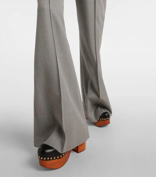 Chloé Wool Flared Trousers