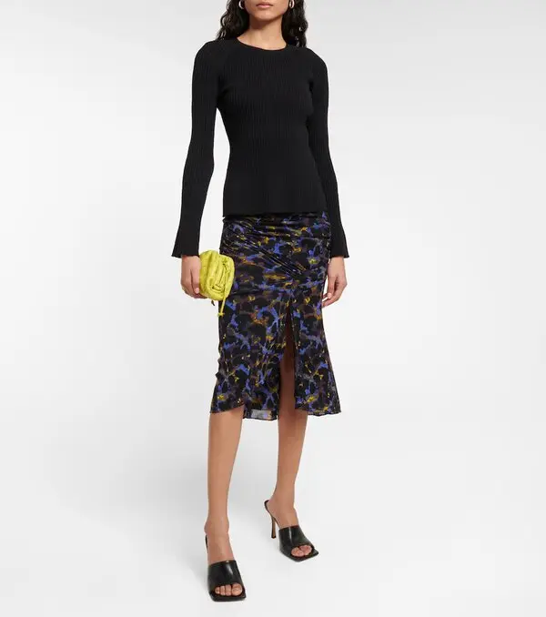 Diane Von Furstenberg Talley Ribbed-knit Sweater