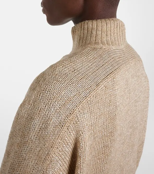 Brunello Cucinelli Zip-up Cardigan With Turtleneck Collar