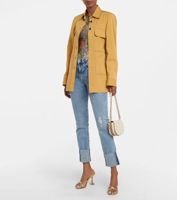 Ag Cuffed Straight Leg Jeans
