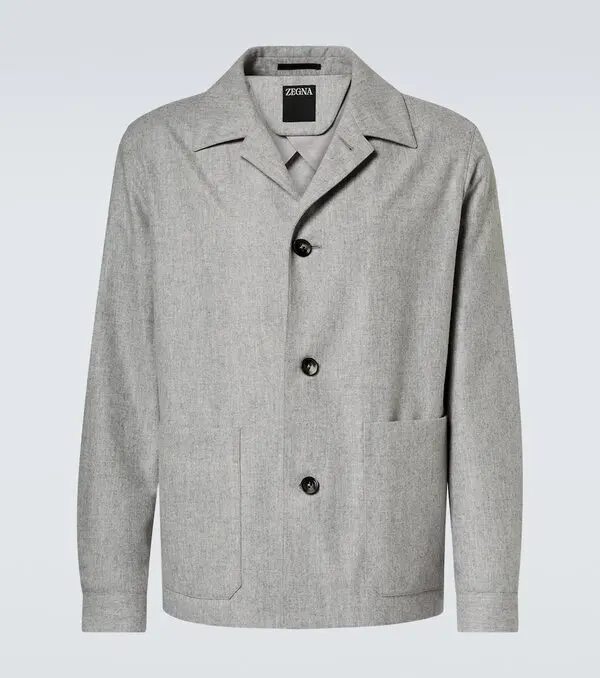 Zegna Alpe Wool Jacket - Grey
