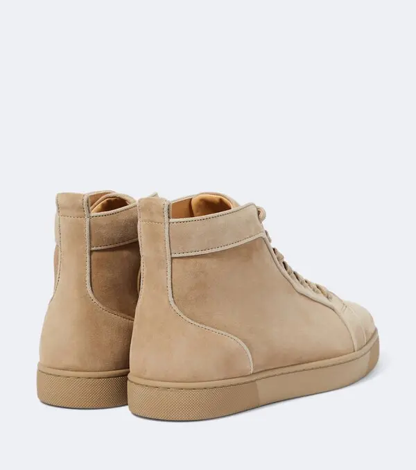 CHRISTIAN LOUBOUTIN Louis Suede High-top Sneakers