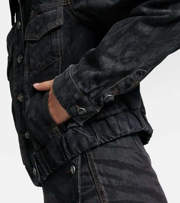 GANNI Printed Denim Jacket