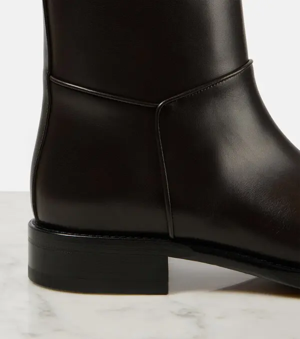 THE ROW Nobilis Leather Ankle Boots