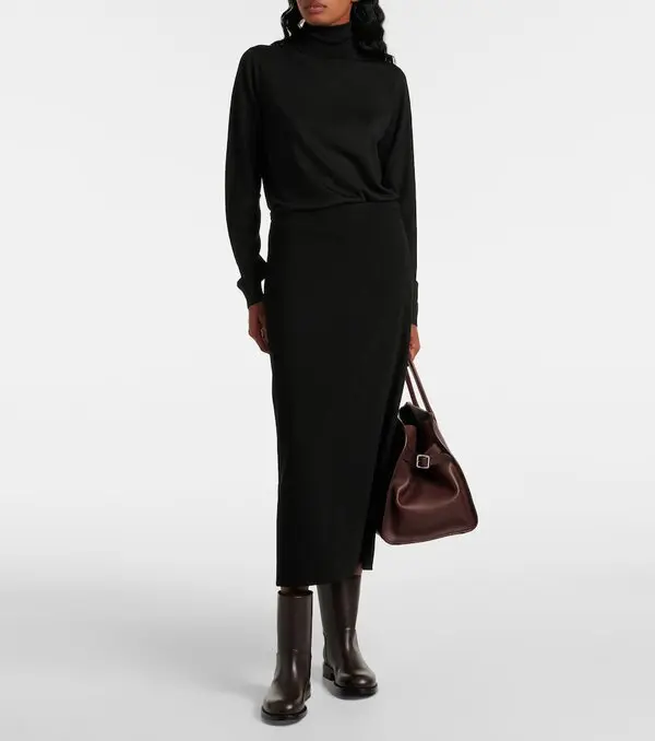 THE ROW Nobilis Leather Ankle Boots