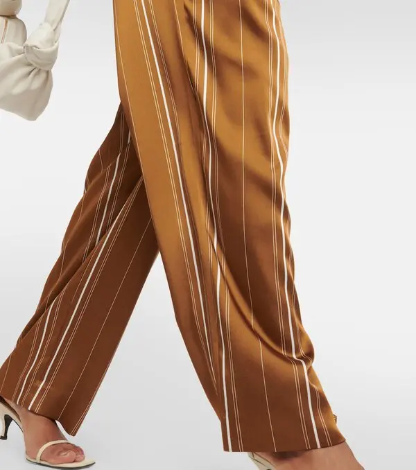 Vince High-rise Striped Trousers