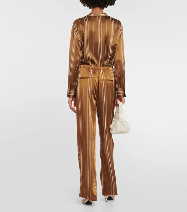 Vince High-rise Striped Trousers