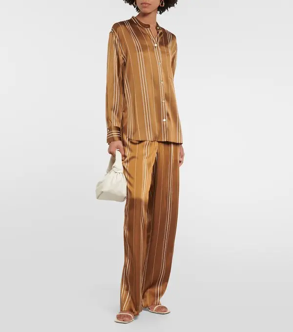 Vince High-rise Striped Trousers