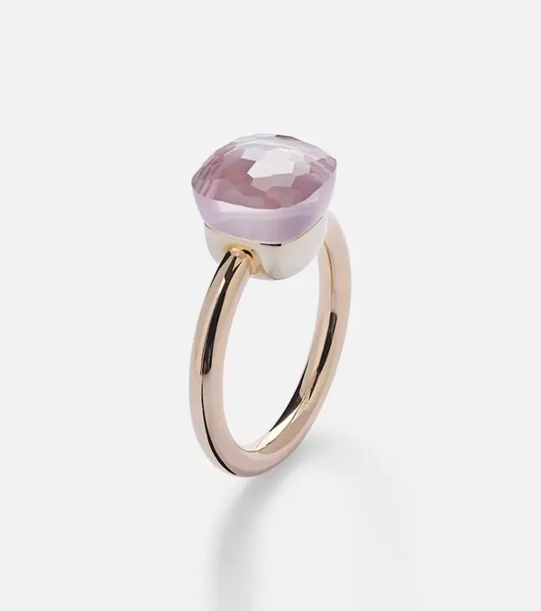 Pomellato Nudo 18kt Rose Gold Ring With Rose Quartz
