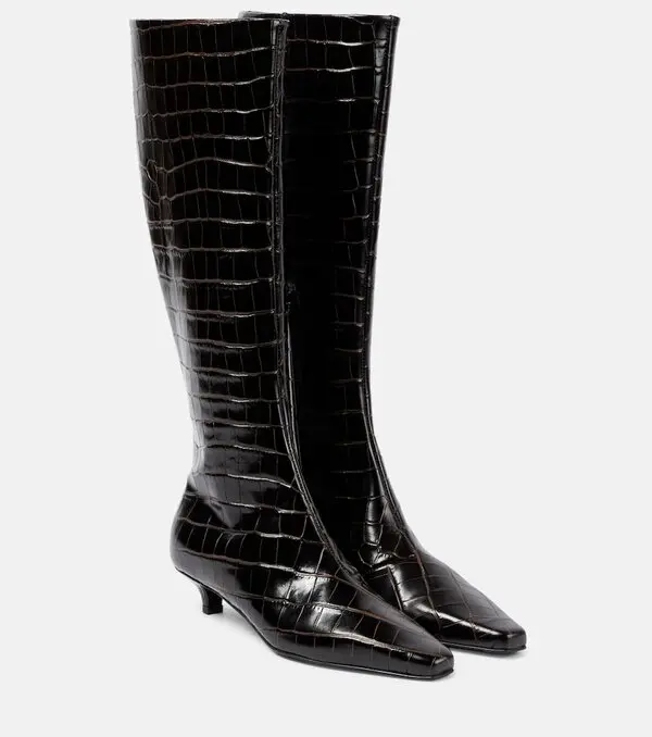 TOTEME Knee-high Leather Boots - Brown