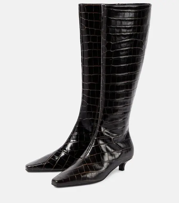 TOTEME Knee-high Leather Boots - Brown