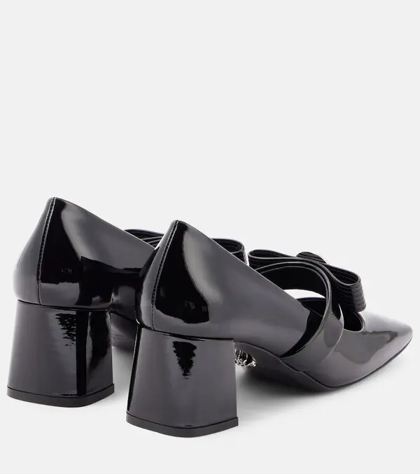 Versace Ribbon 55 Leather Pumps