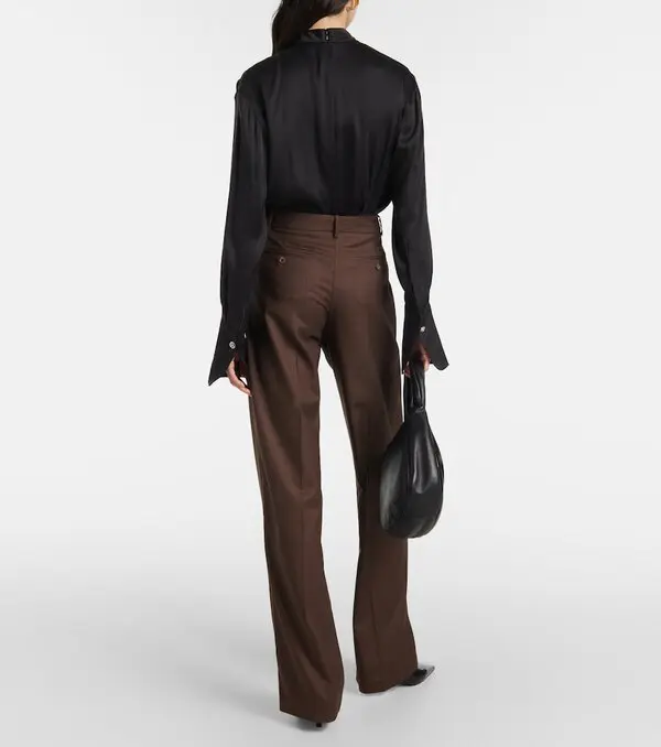 Magda Butrym Wool Wide-leg Trousers