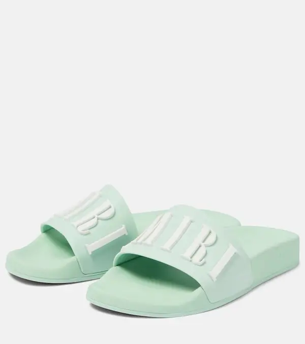 Amiri Logo Rubber Slides