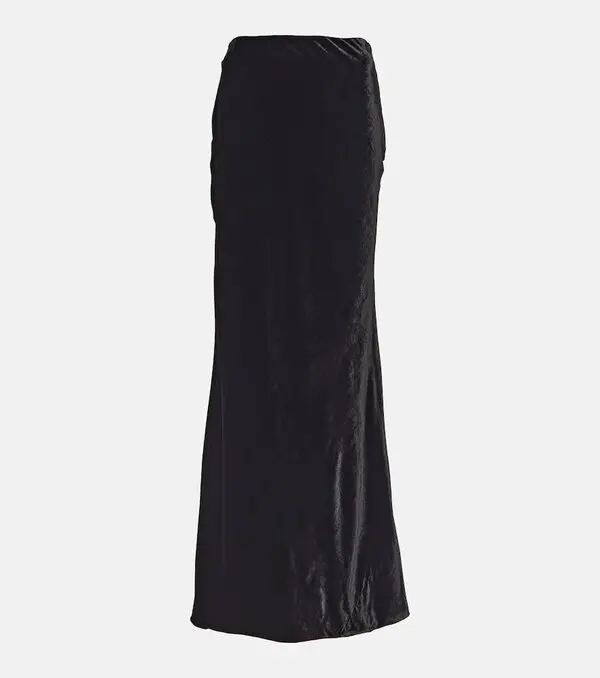 Alessandra Rich High-rise Maxi Skirt - Black