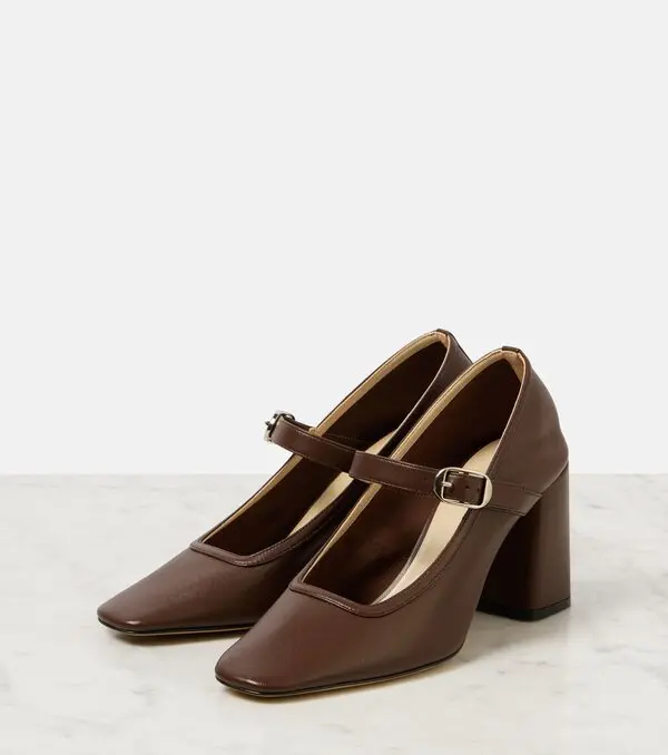 Le Monde Beryl 80 Leather Mary Jane Pumps