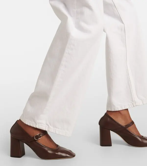 Le Monde Beryl 80 Leather Mary Jane Pumps