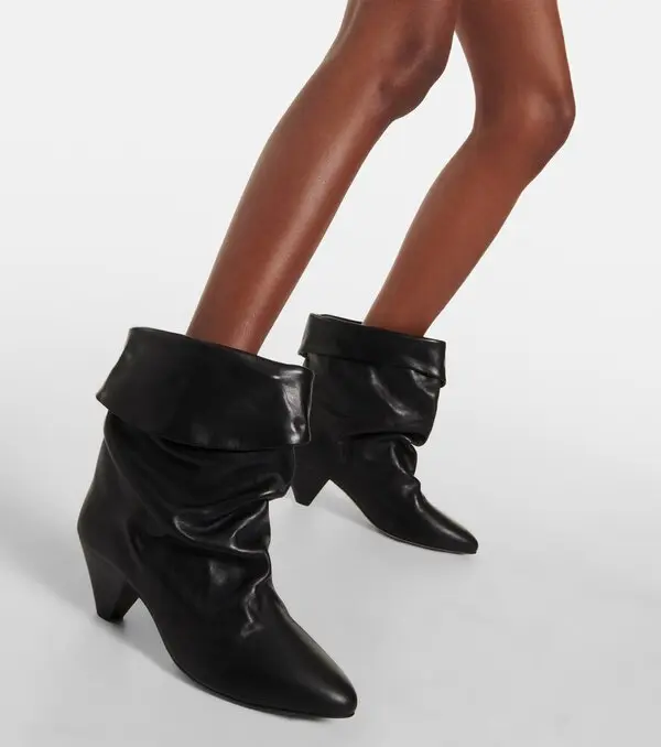 Isabel Marant Étoile Ryska Leather Ankle Boots