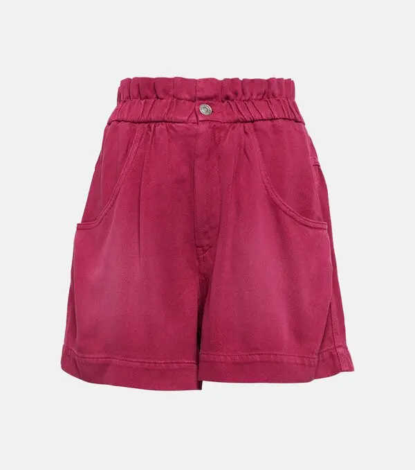 MARANT ETOILE Titea" Raspberry Viscose Shorts - Pink