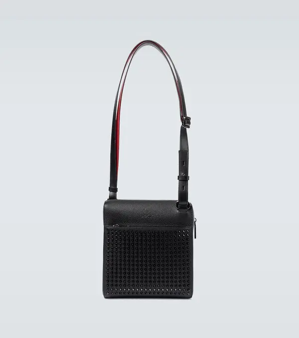 CHRISTIAN LOUBOUTIN Benech Reporter Bag With Studded Detail - Black