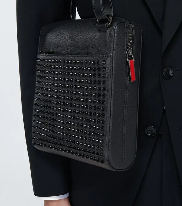 CHRISTIAN LOUBOUTIN Benech Reporter Bag With Studded Detail