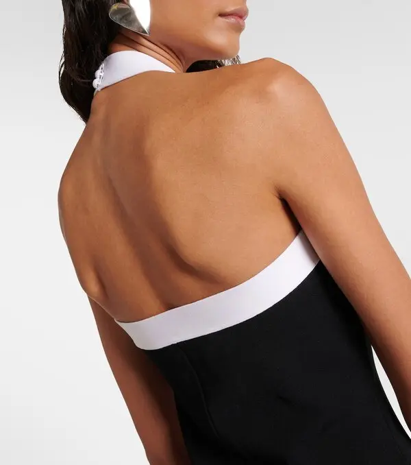Roland Mouret Halterneck Midi Dress