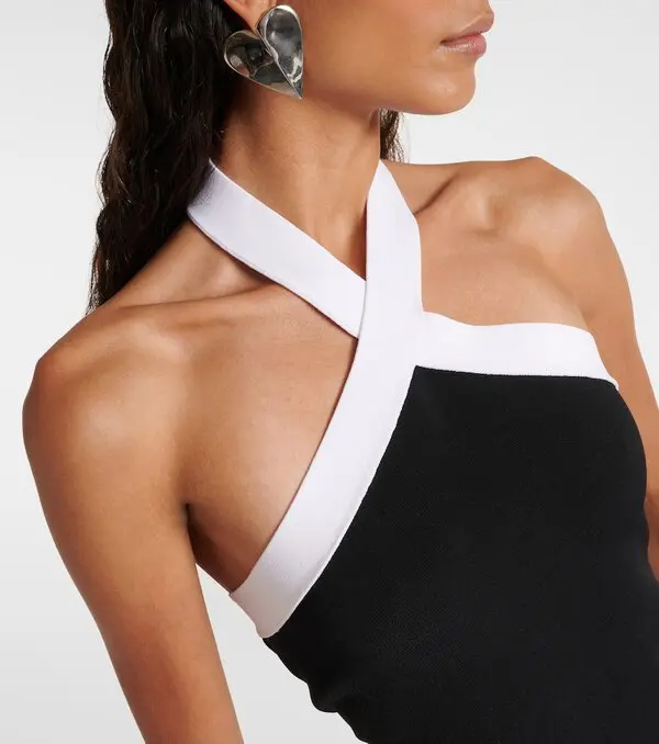Roland Mouret Halterneck Midi Dress