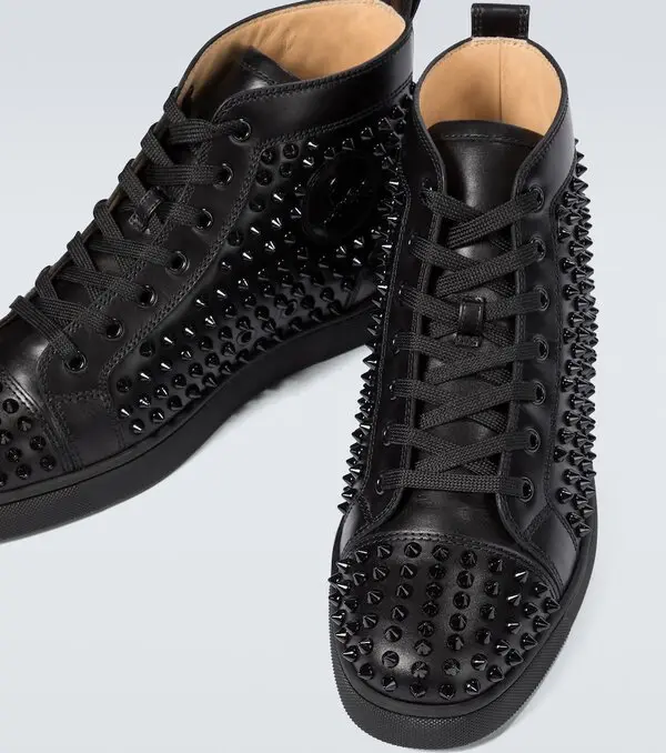 CHRISTIAN LOUBOUTIN Louis Spikes High Top Sneakers
