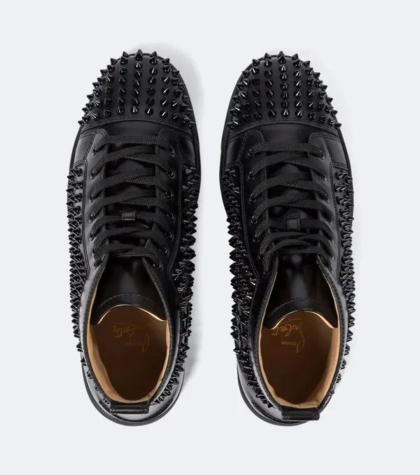 CHRISTIAN LOUBOUTIN Louis Spikes High Top Sneakers