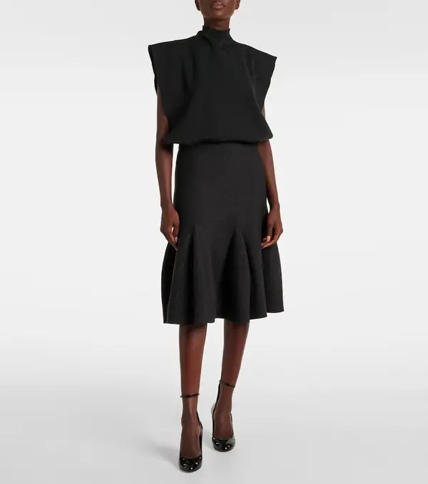 Alaïa Wool Bodysuit - Black