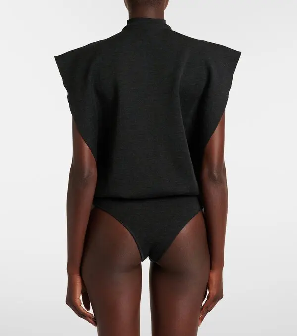 Alaïa Wool Bodysuit - Black