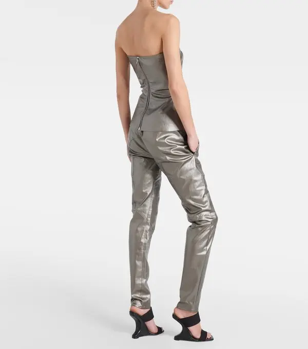 Rick Owens Lido Coated Denim Corset