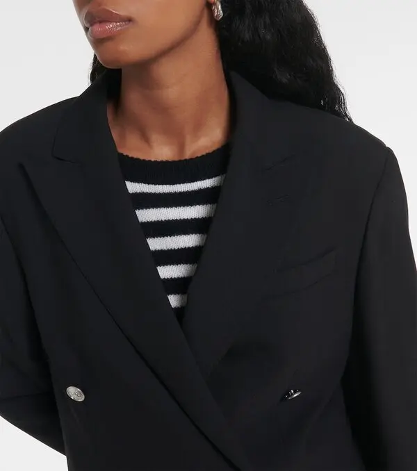 Polo Ralph Lauren Double-breasted Wool-blend Blazer